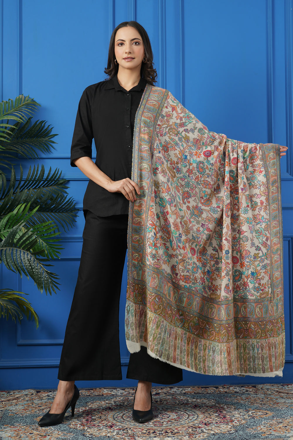 Handwork Kalamkari shawl – Kalamkani