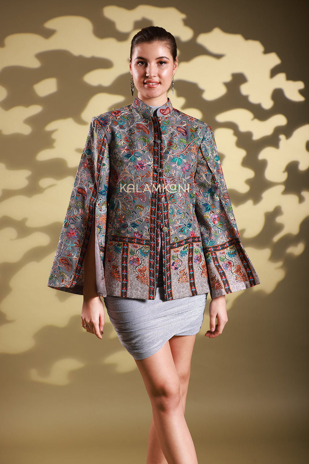 Kani design kalamkari cape – Kalamkani